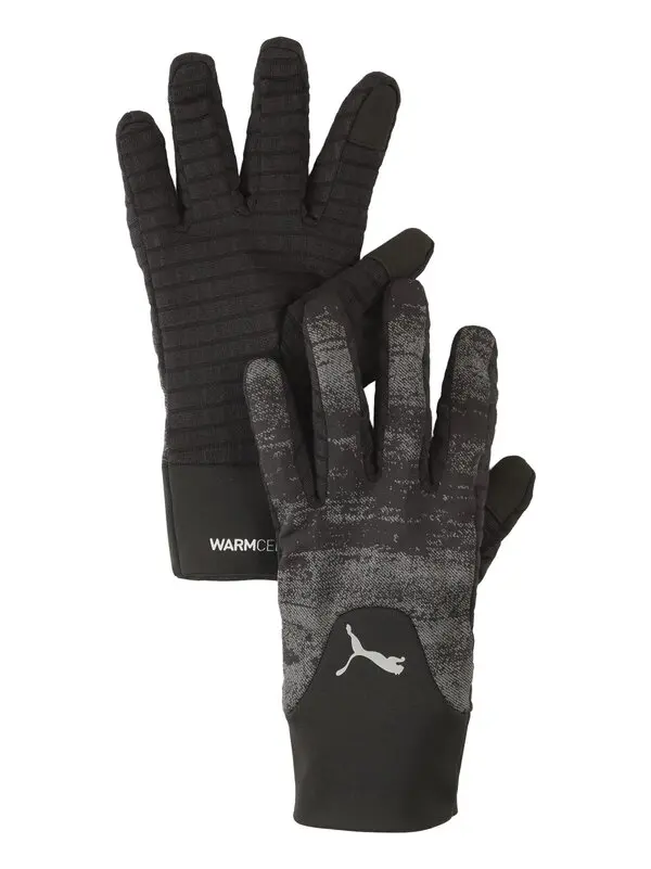 PUMA Everyday Running Warmcell Heat Insulation Running Gloves - Black