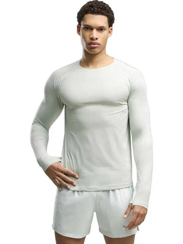 PUMA Cloudspun Ultra Soft Long Sleeve Running Top - Green