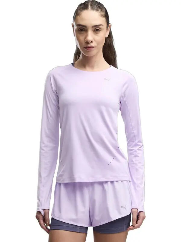 PUMA Run Cloudspun Ultra Soft Long Sleeve Running Top - Purple
