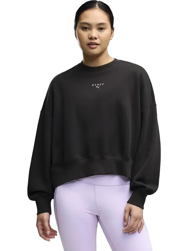PUMA X Hyrox Heavyweight Crewneck Sweatshirt - Black