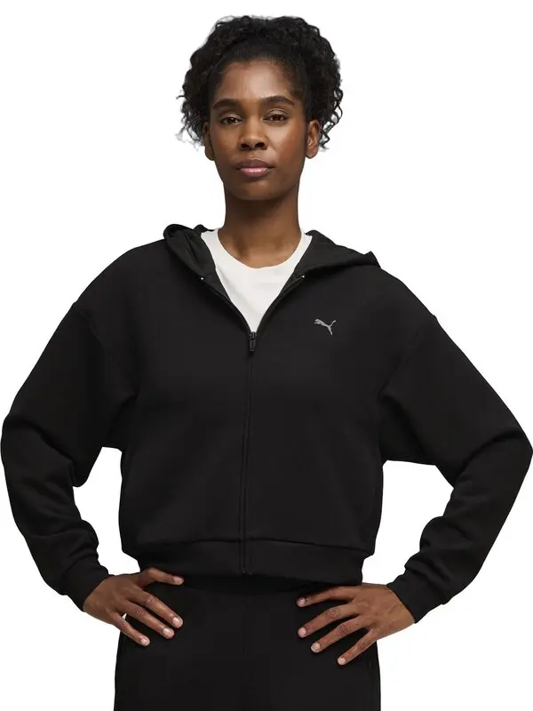 PUMA Cloudspun Ultra Soft Training Zip-up Hoodie - Black