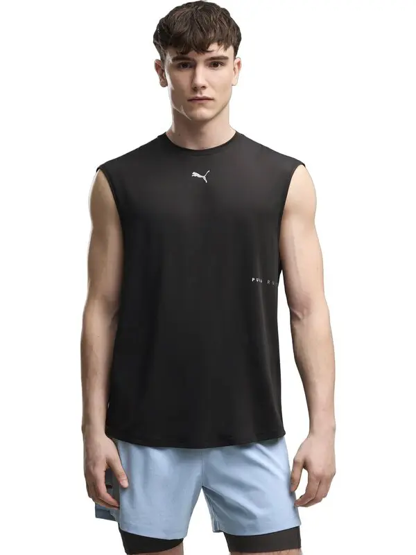 PUMA Brightstride Cloudspun Ultra Soft Sleeveless Running Tank Top Shoes - Black