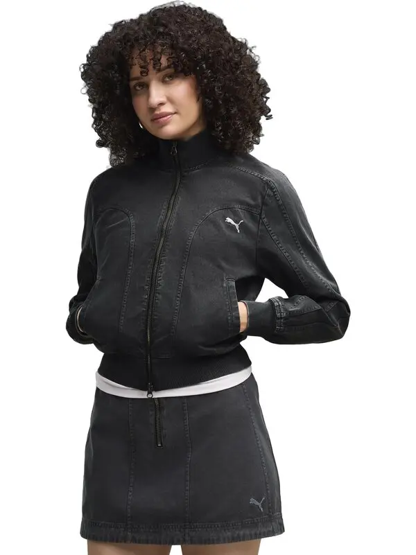 PUMA Archive Washed Twill Short Jacket - Black