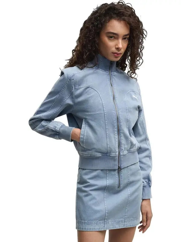 PUMA Archive Washed Twill Short Jacket - Blue
