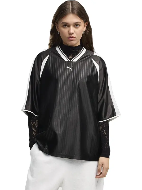 PUMA T7 Oversized Soccer Jersey - Black