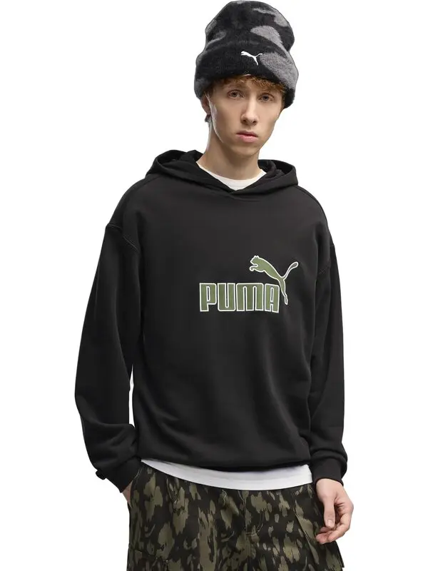 PUMA Elevated Essentials Relaxed Hoodie - Black