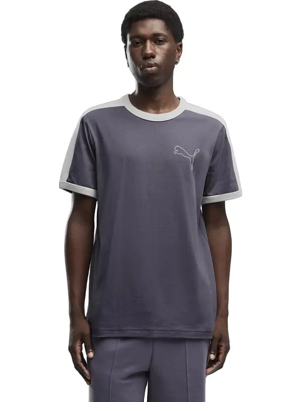 PUMA T7 Love Of The Cat Ringer T-shirt - Gray