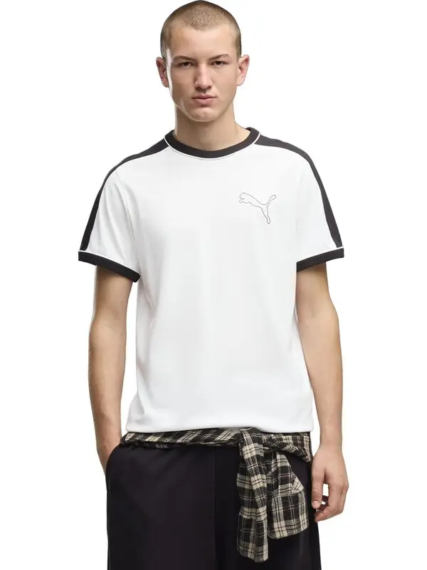 PUMA T7 Love Of The Cat Ringer T-shirt - White