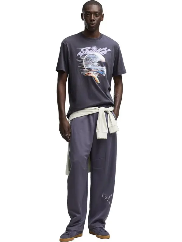 PUMA T7 Love Of The Cat Barrel Track Pants - Gray