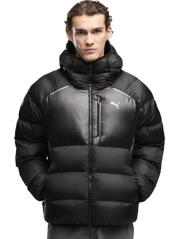 PUMA Tech Primaloft® Insulated Hooded Puffer Jacket - Black