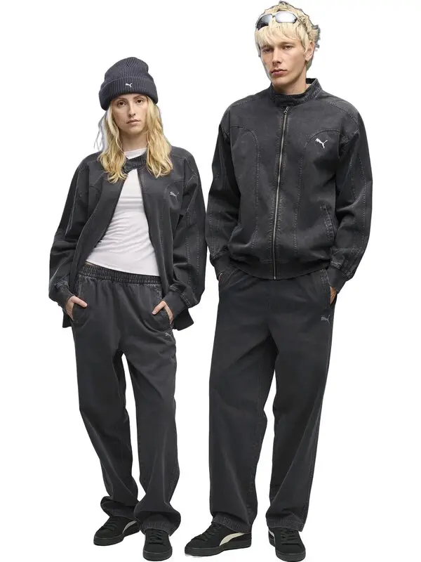 PUMA Future. Archive Relaxed Washed Twill Track Pants - Black