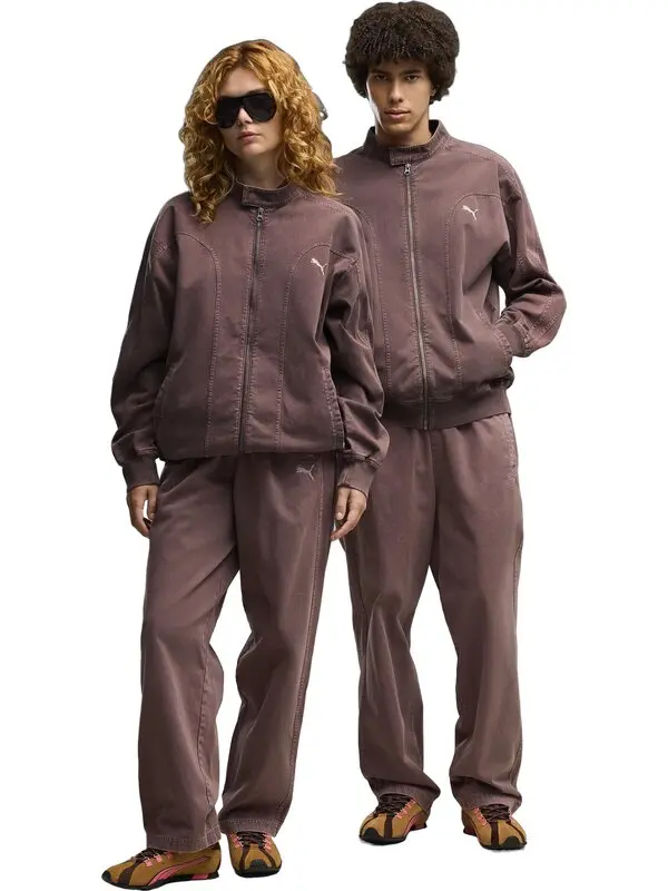 PUMA Future. Archive Relaxed Washed Twill Track Pants - Brown