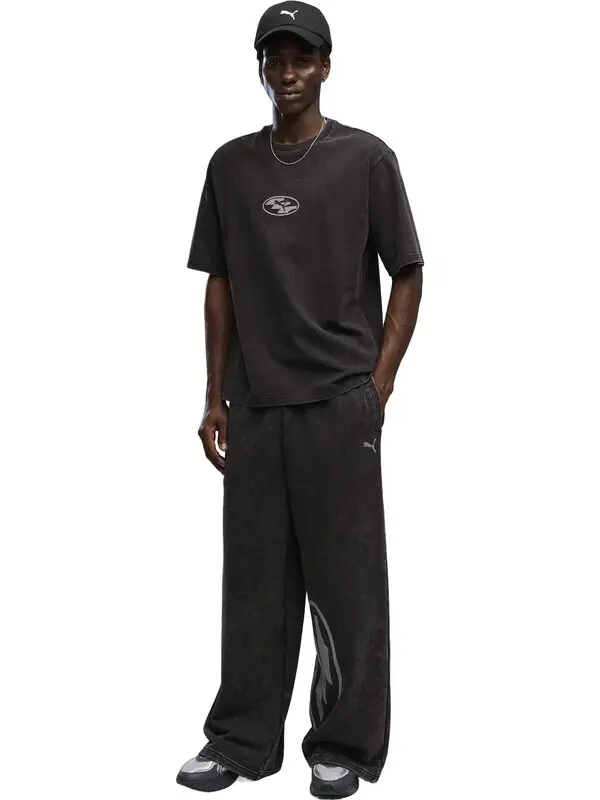 PUMA Select Wide Graphic Pants - Black