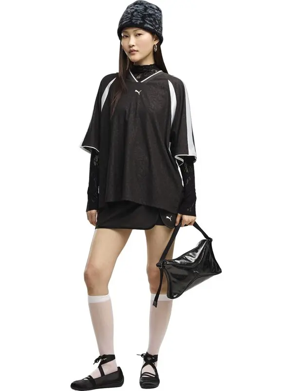 PUMA T7 Skort With Satin Piping - Black