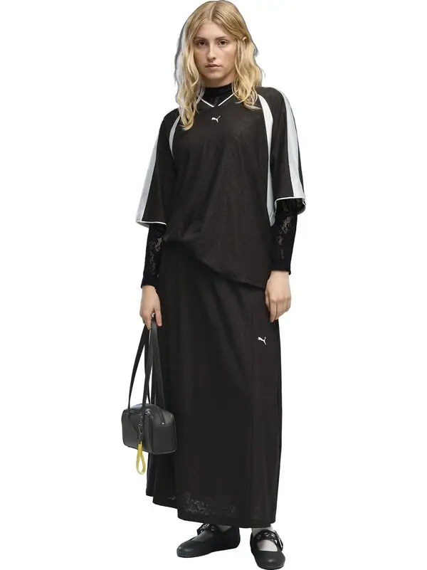 PUMA T7 Midi Skirt - Black