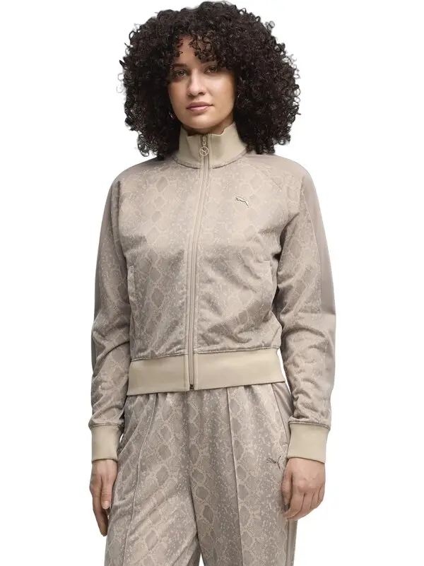 PUMA T7 Snake Pack Short Track Jacket - Beige