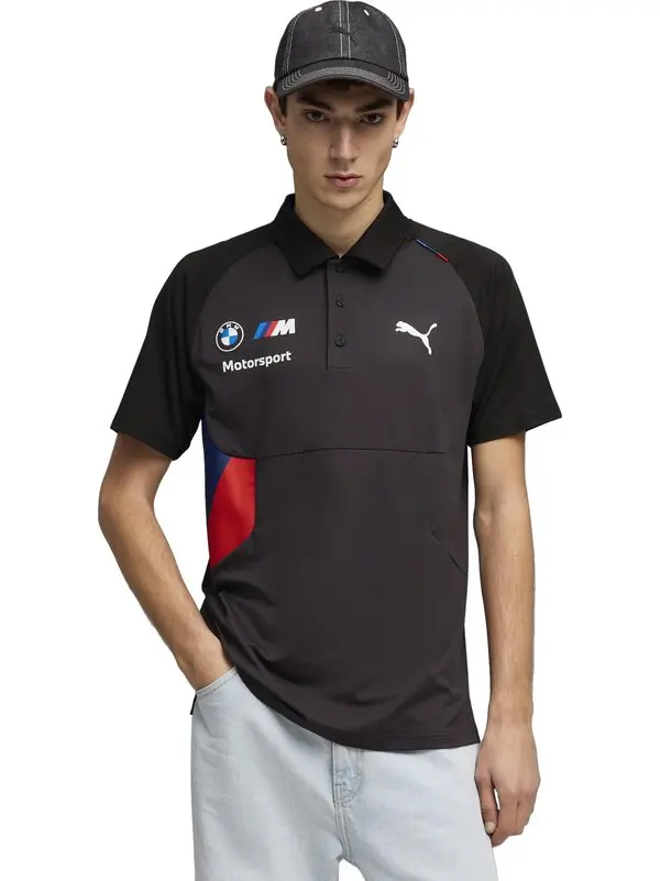 PUMA Bmw Motorsport Tech Replica Polo Shirt - Black