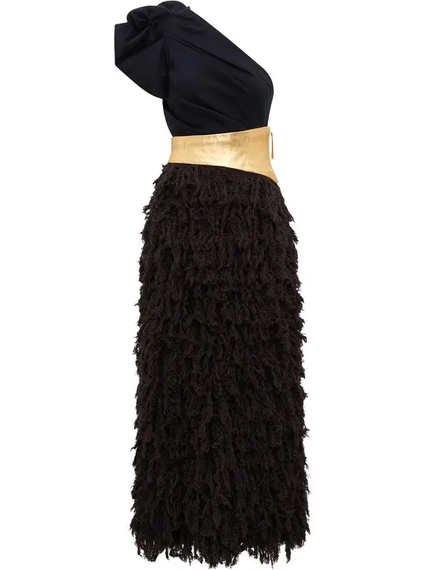 Gabriela Hearst Calyx Cashmere-silk Maxi Dress - Navy