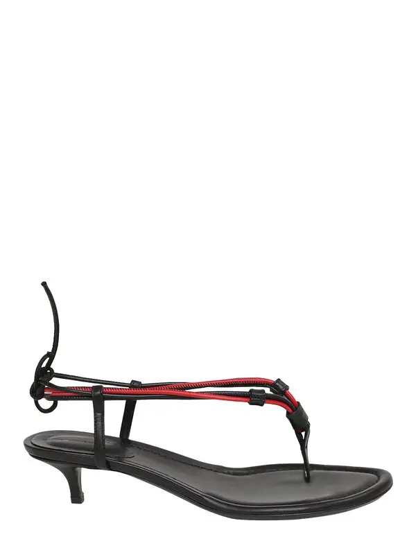 Christopher Esber Lasso Flip Flop Micro Heel - Black