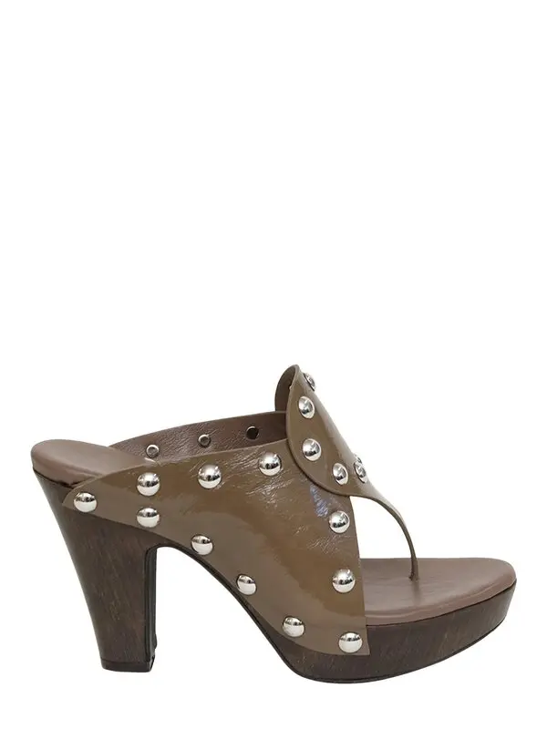 Christopher Esber Juna Studded Clog - Brown