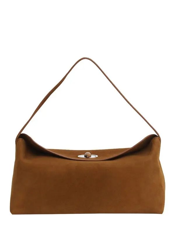 Christopher Esber Doba Quartz Turnlock Shoulder Bag - Brown