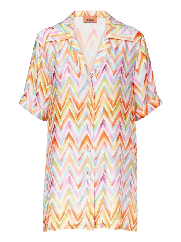 Missoni Zigzag Oversized Shirt - Orange