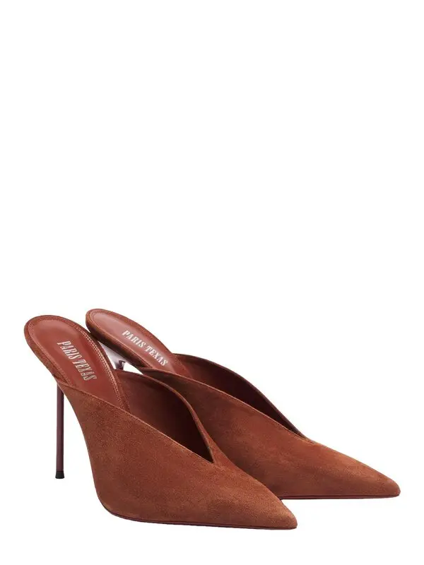Paris Texas Lidia Suede Mules - Brown