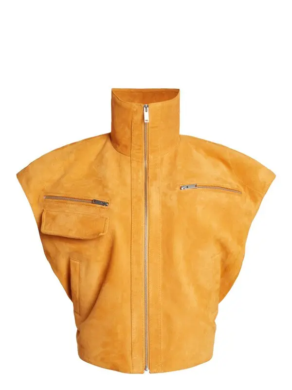 Christopher Esber Atlas Leather Vest - Orange