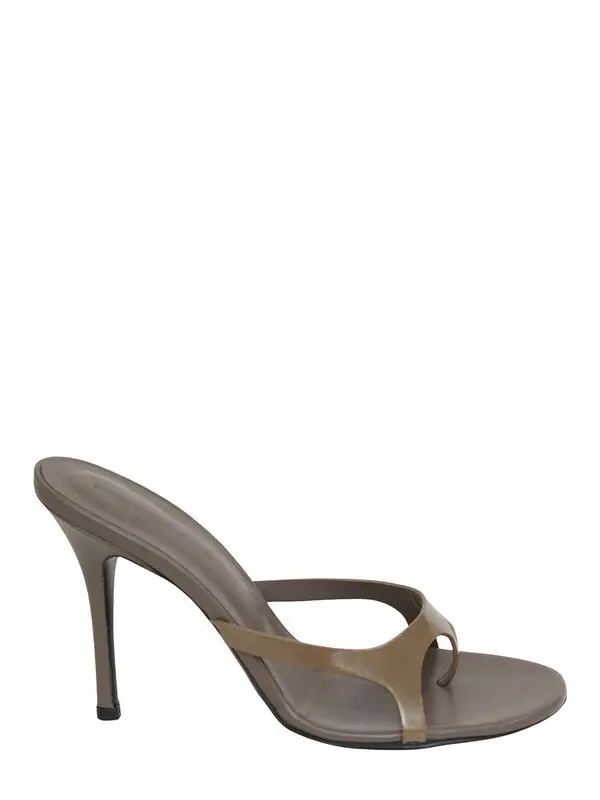 Christopher Esber Alocasia Patent Heel - Tan