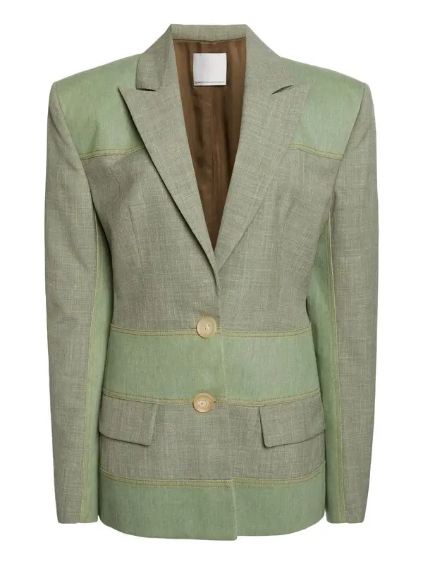 Christopher Esber Palisade Spliced Blazer - Green