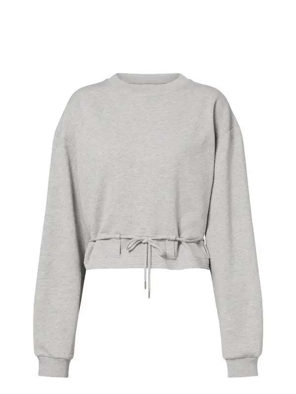 Dries Van Noten Cotton Jersey Sweatshirt - Grey