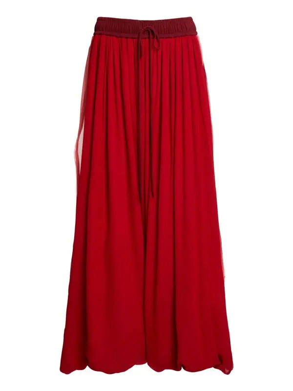 Christopher Esber Glacis Balloon Silk Trousers - Red