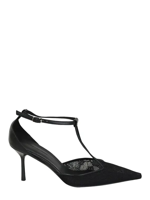 Christopher Esber T-bar Hosiery Heel - Black