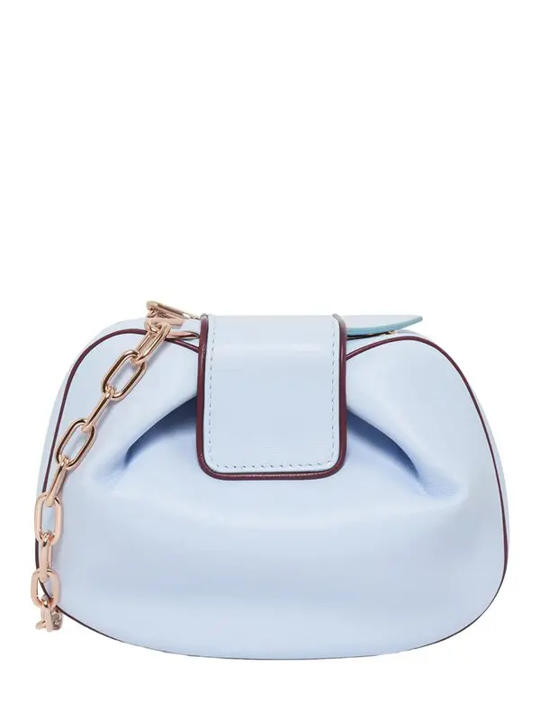 Gabriela Hearst Soft Demi Clutch - Light Blue