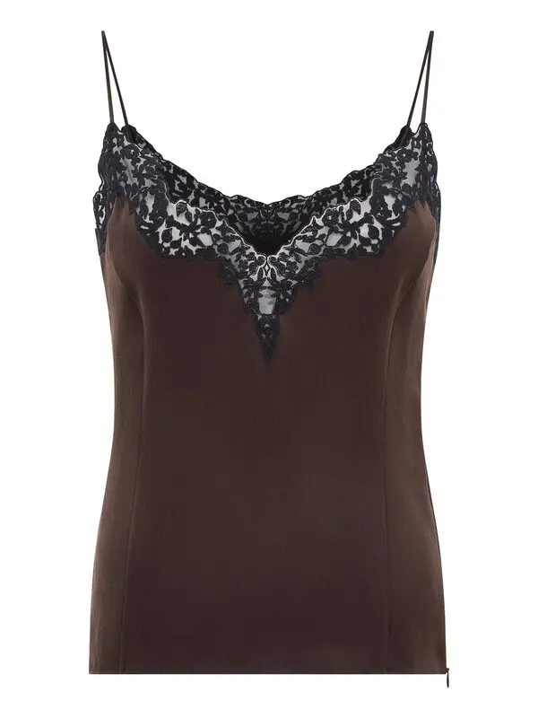 Gabriela Hearst Umbra Silk Camisole - Brown