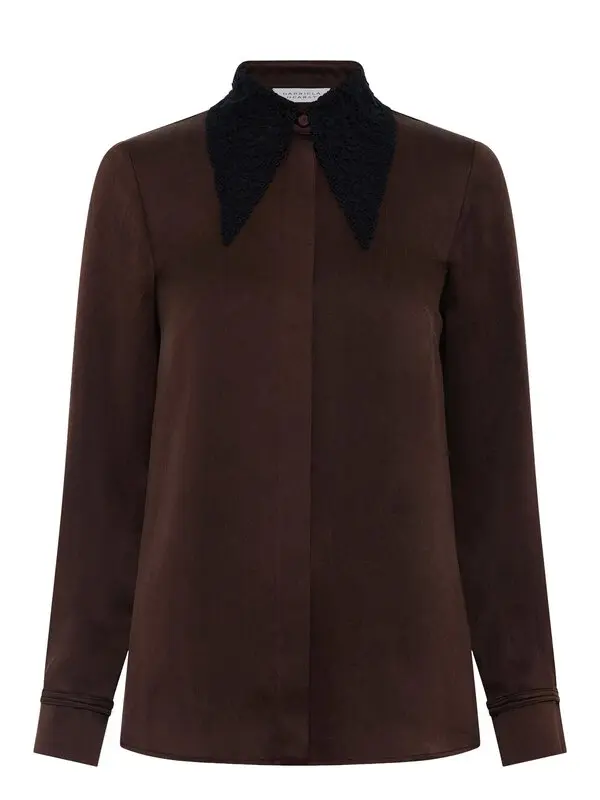 Gabriela Hearst Leto Silk Shirt - Brown