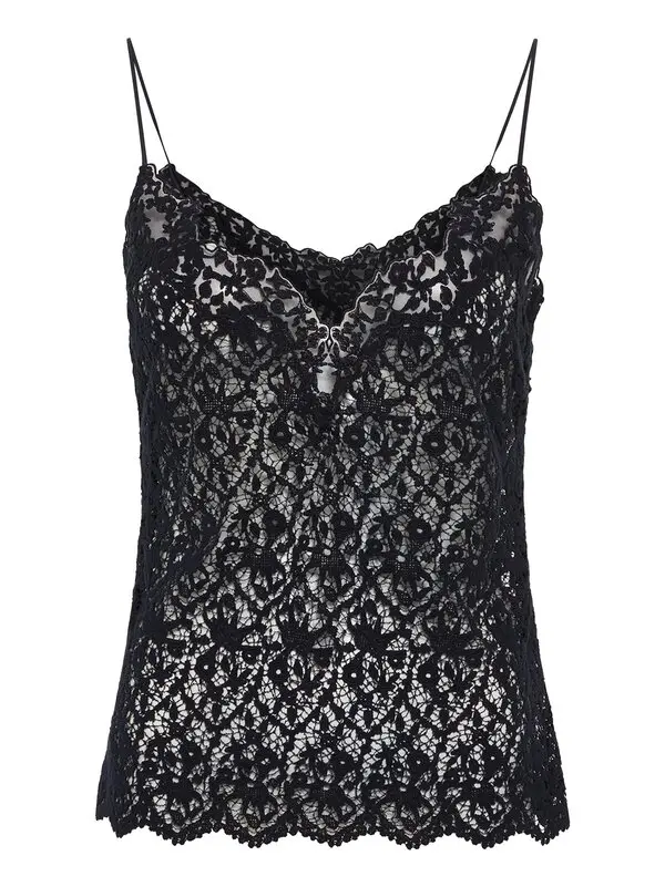 Gabriela Hearst Umbra Cotton Top - Navy