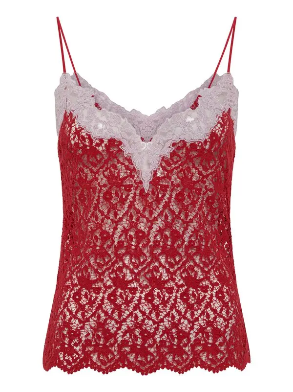 Gabriela Hearst Umbra Cotton Top - Red