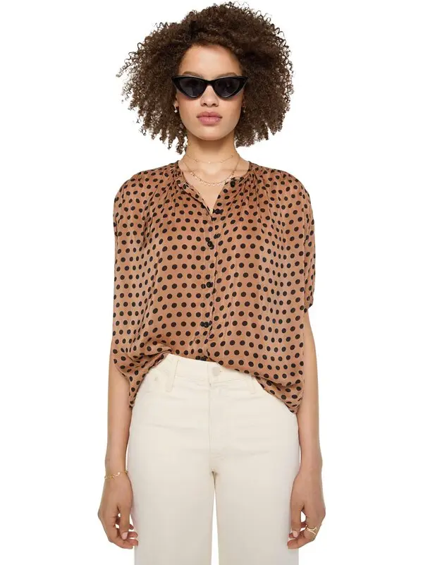 Natalie Martin Violet Top Grande Polka Dot - Black