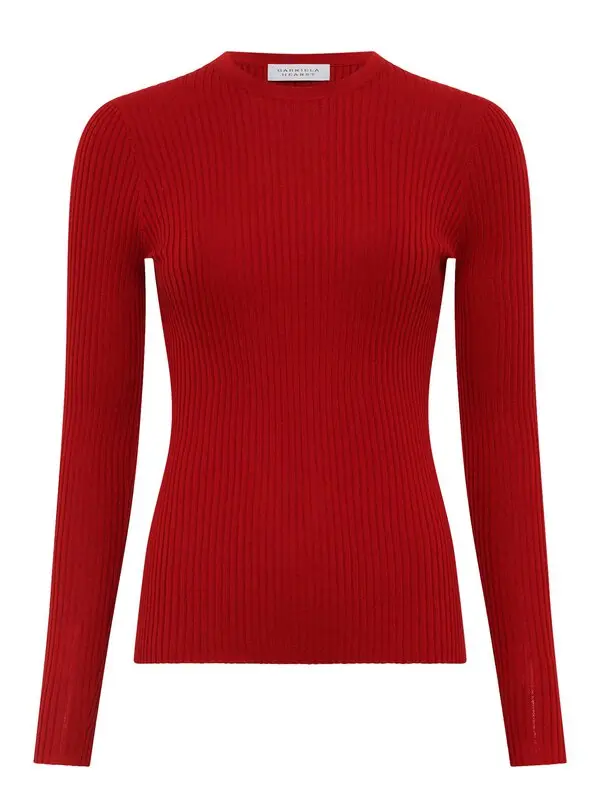 Gabriela Hearst Browning Wool-silk Knit - Red