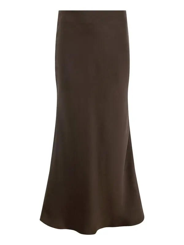 Gabriela Hearst Frei Silk Maxi Skirt - Brown
