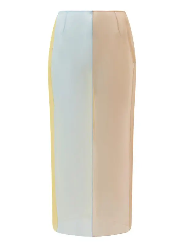 Gabriela Hearst Color-block Silk Maxi Skirt - Multi