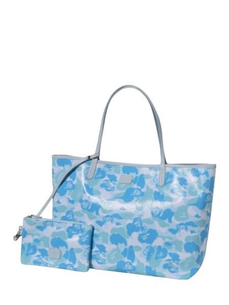 A BATHING APE Baby Lisa Abc Camo Tote Bag - Blue