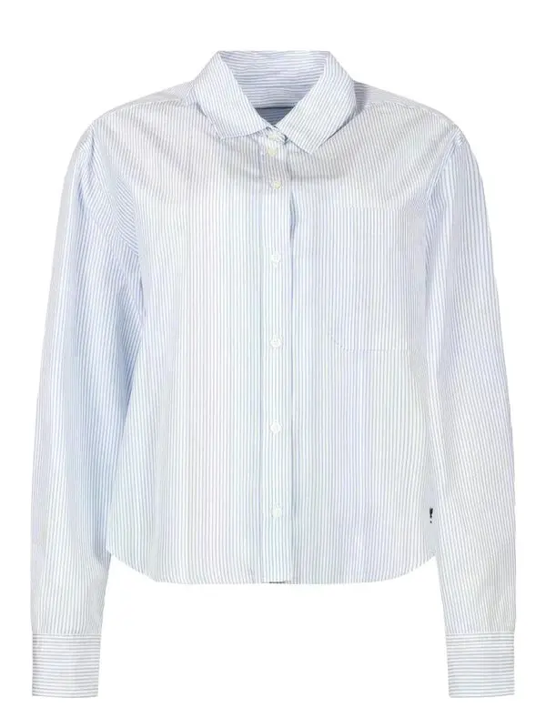 Max Mara Striped Cotton Shirt - White