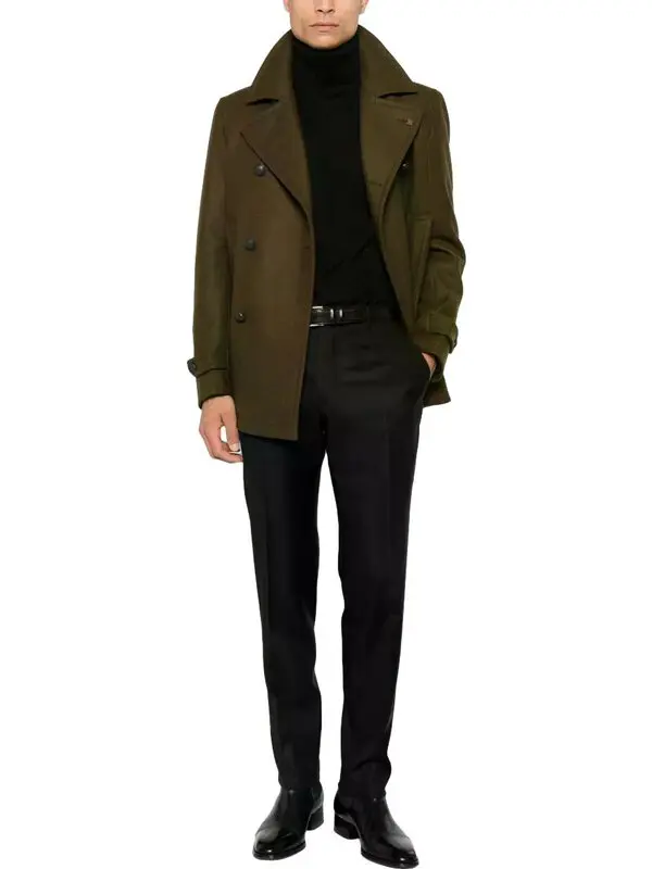 Incotex Pressed-crease Belt-loop Trousers - Black
