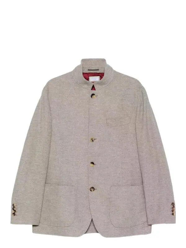 Brunello Cucinelli Cashmere Single-breasted Blazer - Neutrals