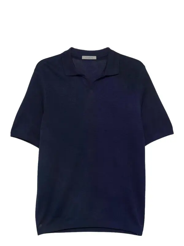 Corneliani Short-sleeve Polo Shirt - Blue