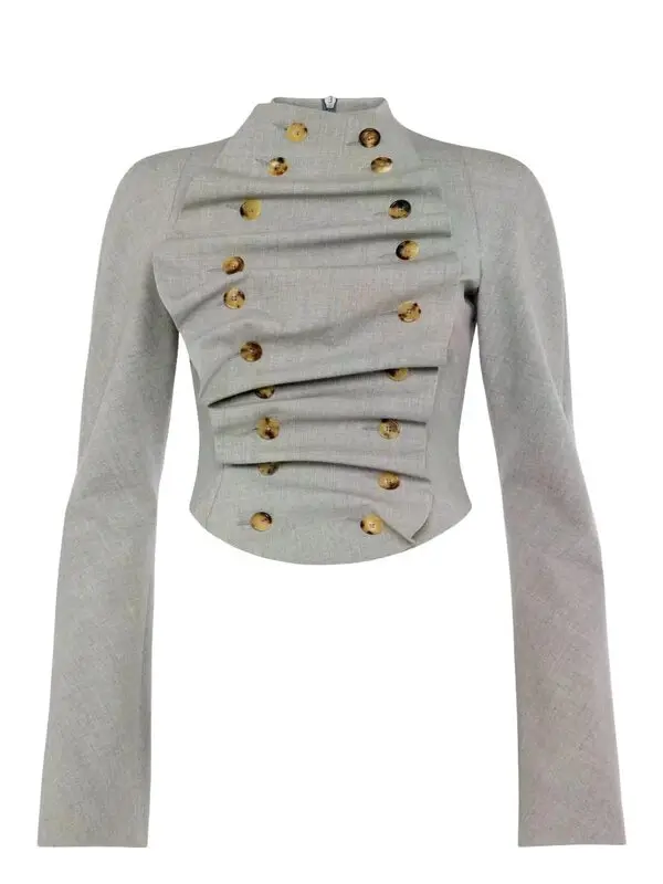 A.W.A.K.E. Mode Bib-front Structured Jacket - Grey