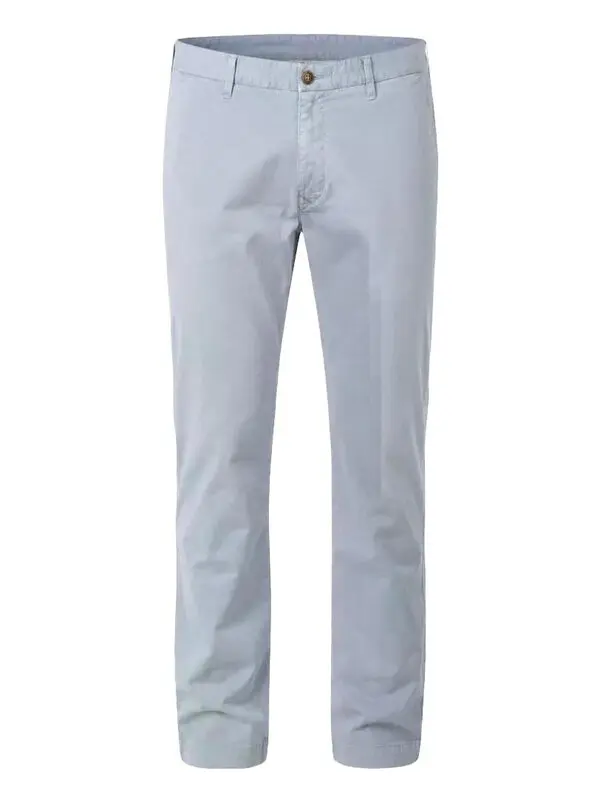BLAUER. Button-up Chino Trousers - Blue