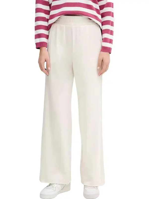 BENETTON Elasticated-waist Raw-cut Track Pants - Neutrals